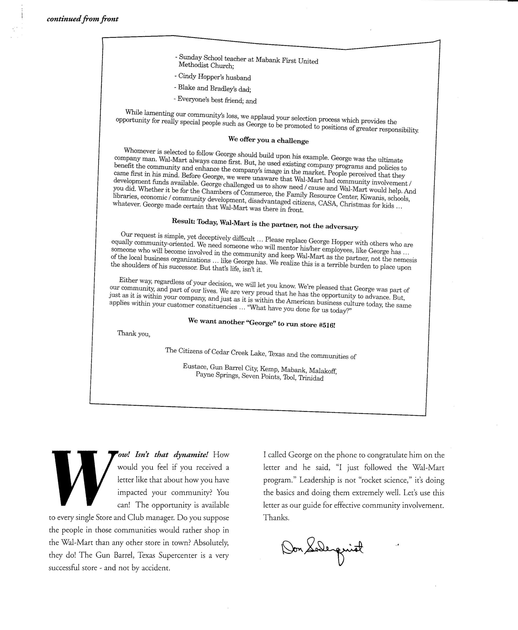 COO's tribute to George Hopper | PDF