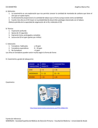 Cooximetría | PDF