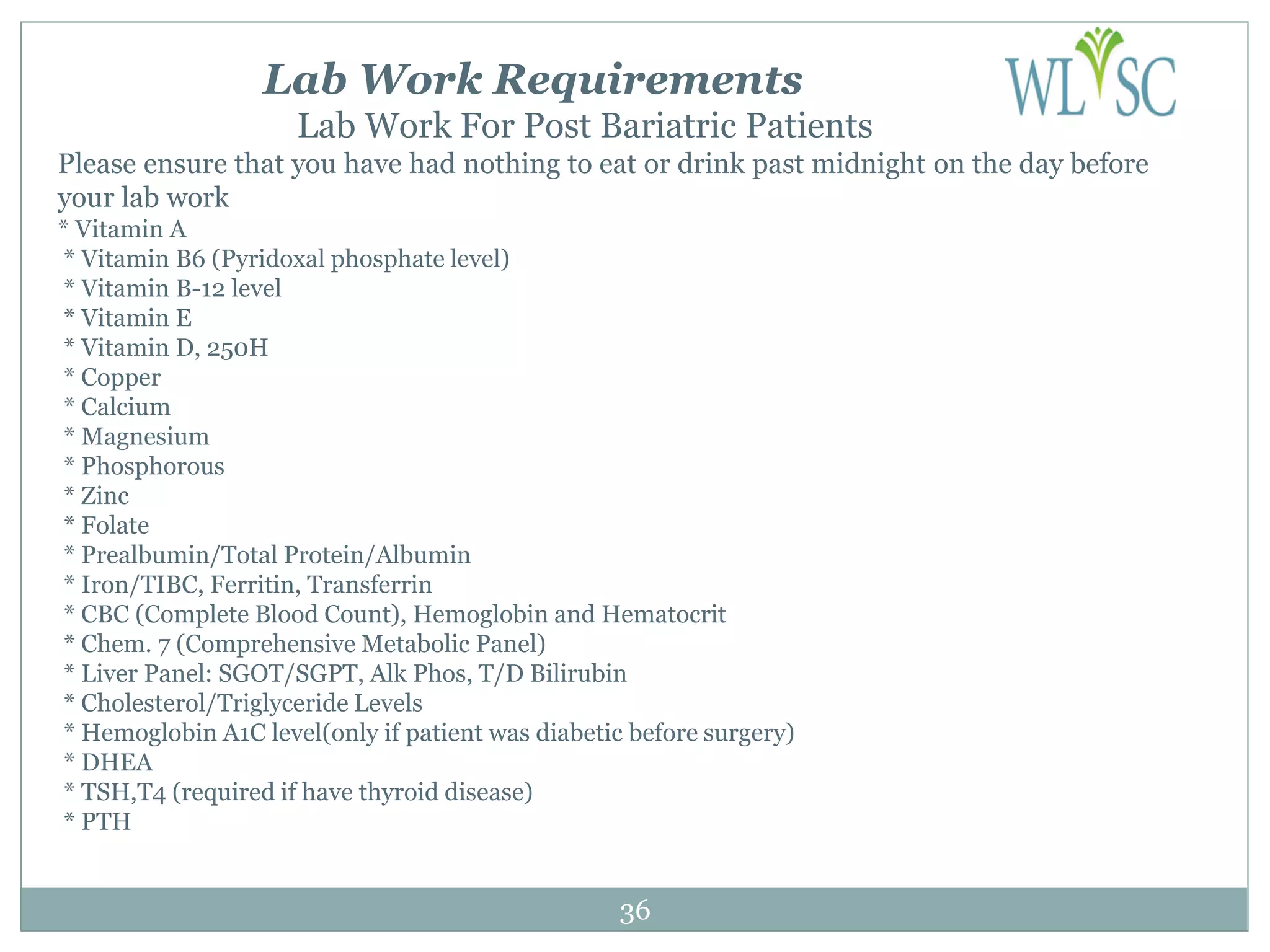 Post Bariatric Surgery Diet Guidelines | PDF