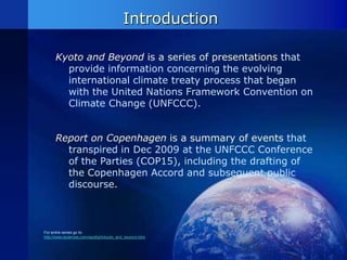 Report on Copenhagen COP15 | PPTX