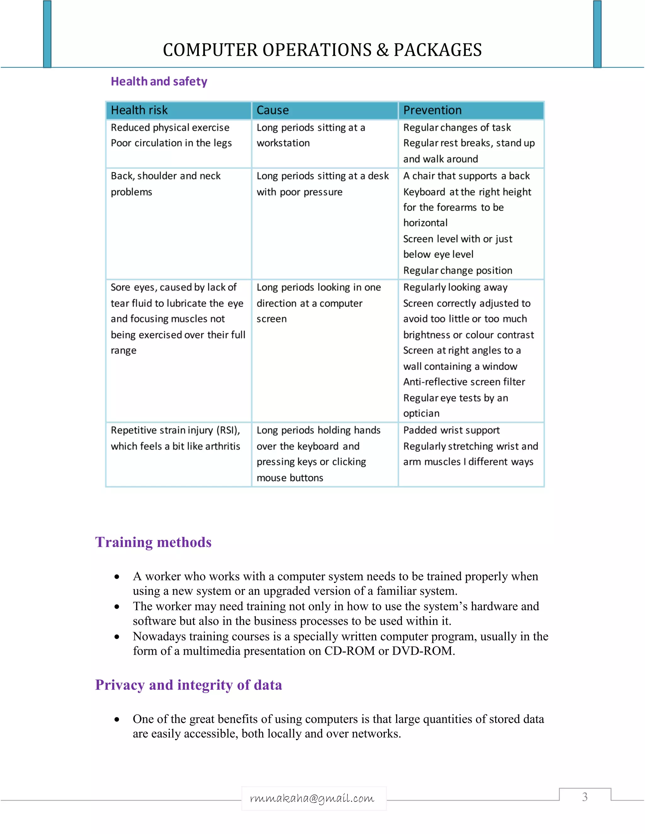 Computer Operations & Packages | PDF
