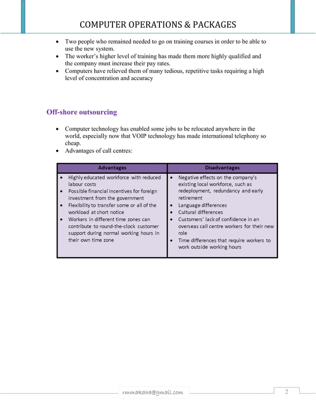 Computer Operations & Packages | PDF