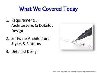 An Introduction To Software Development - Architecture & Detailed ...