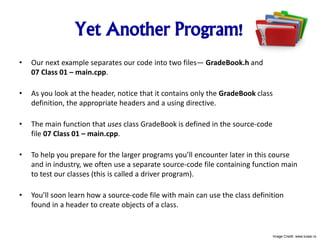 Intro To C++ - Class 07 - Headers, Interfaces, & Prototypes | PPT