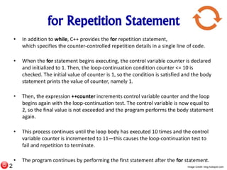 Intro To C++ - Class 12 - For, do … While | PPT