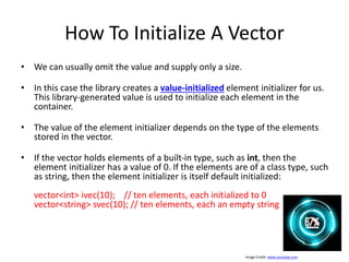 Intro To C++ - Class #18: Vectors & Arrays | PPTX