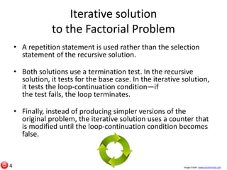 Intro To C++ - Class #20: Functions, Recursion | PPTX
