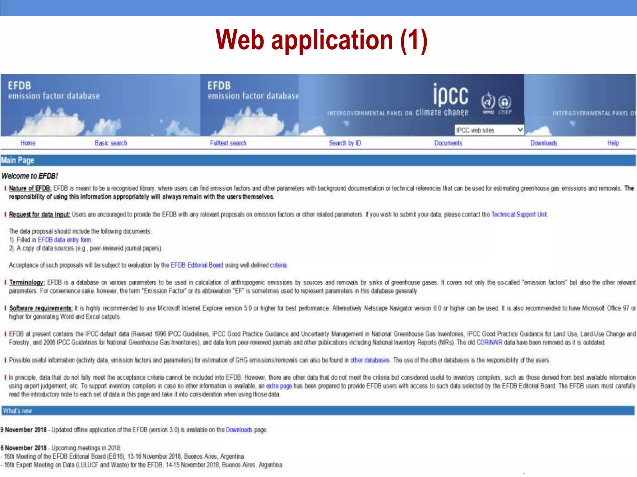 5 December - IPCC Emission Factor Database (EFDB) | PPTX | Databases | Computer Software and ...