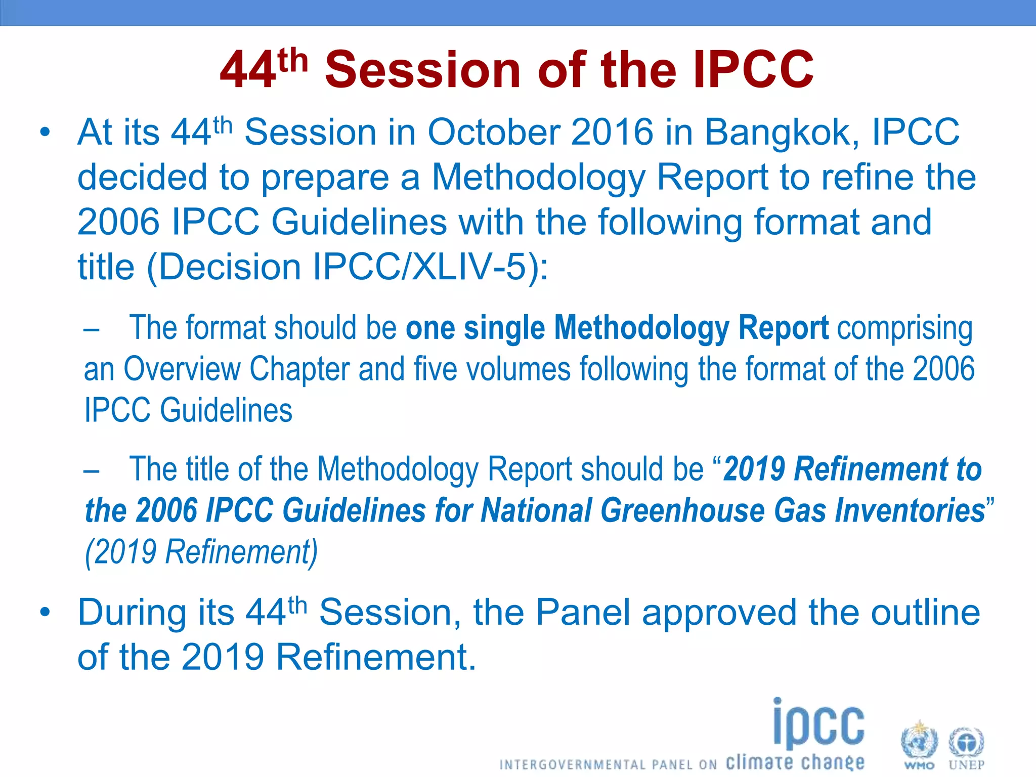 Background and progress of the work on production of the 2019 ...