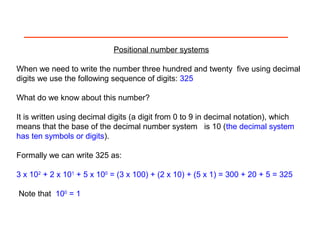 numbers system | PPT | Computing | Technology & Computing