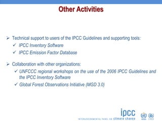 Overview of IPCC TFI work in AR6 cycle and towards AR7 cycle | PPT