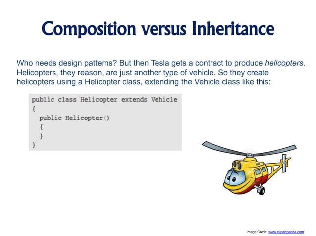 Introduction To Design Patterns Class 4 Composition Vs Inheritance Ppt