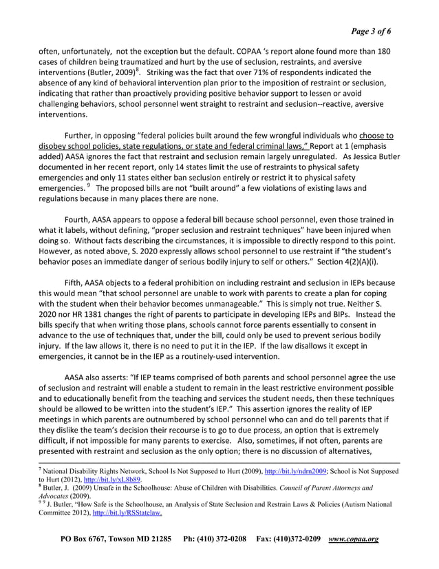 COPAA's Response to | PDF