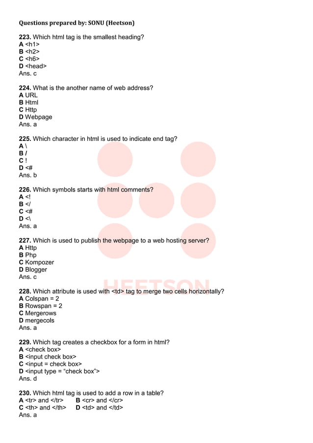 Bharat Skills COPA Question Bank with Answers | PDF