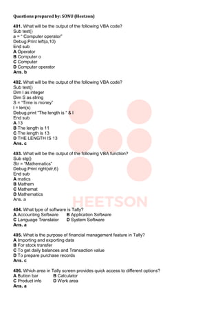 Bharat Skills COPA Question Bank with Answers | PDF