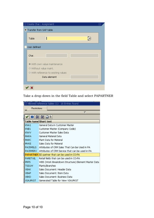 Copa configuration | PDF
