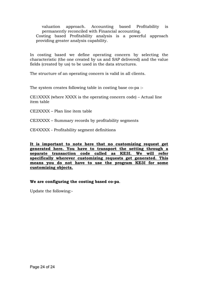 Copa configuration | PDF