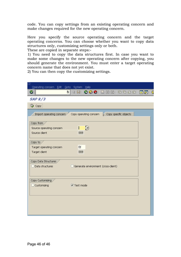 Copa configuration | PDF