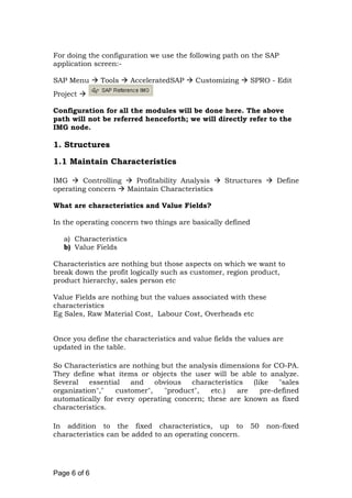 Copa configuration | PDF