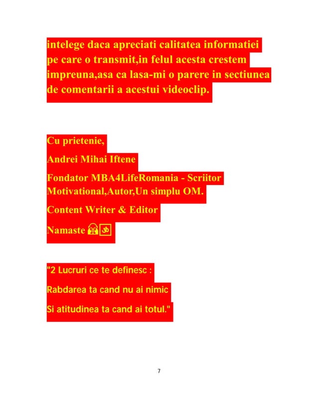 Copacul implinirii tuturor dorintelor | PDF