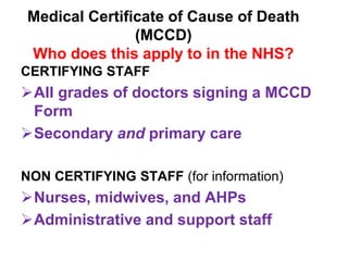 Care of the Patient after Death Presentation | PPT