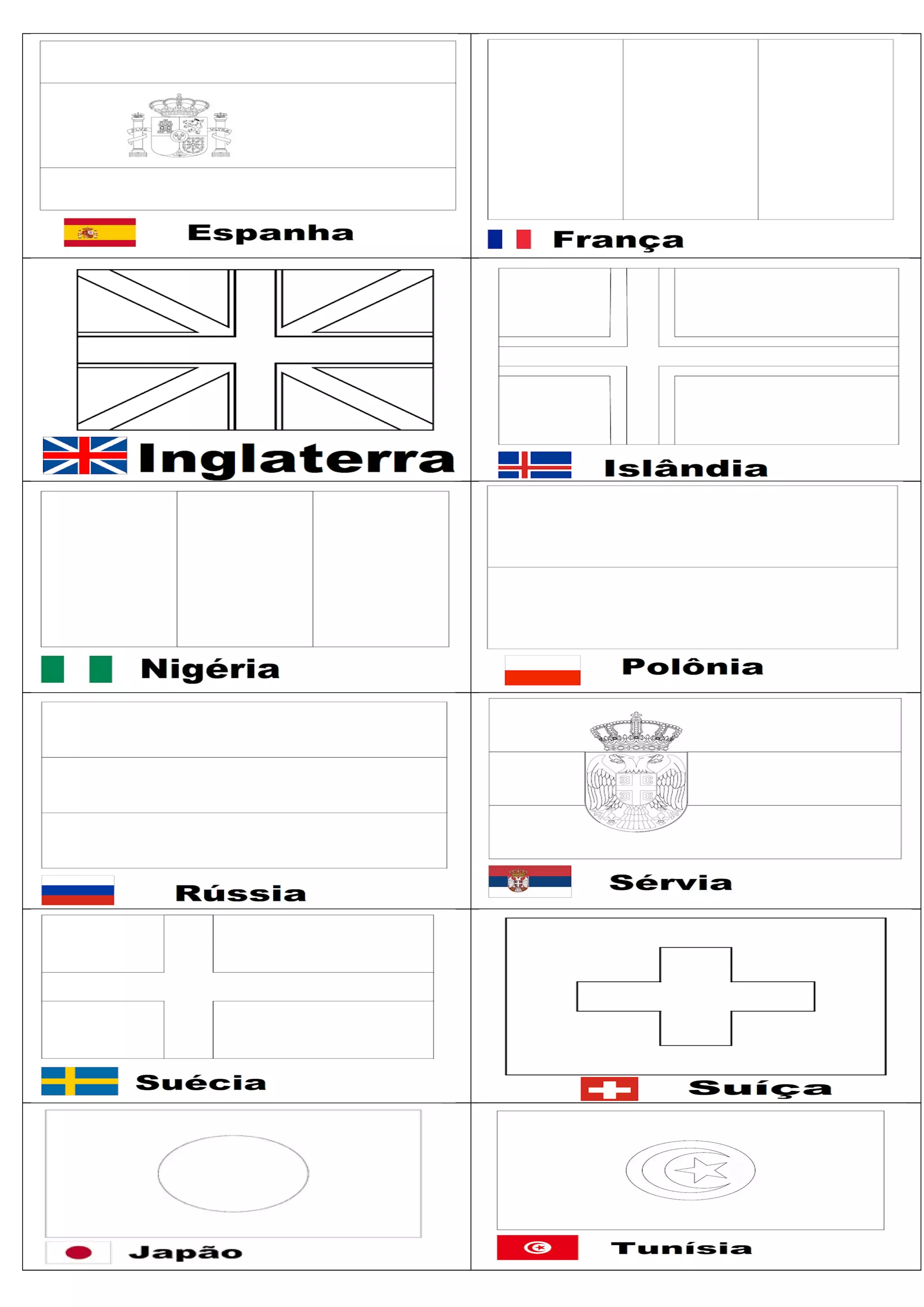 Copa Do Mundo 2018 Bandeiras Pdf