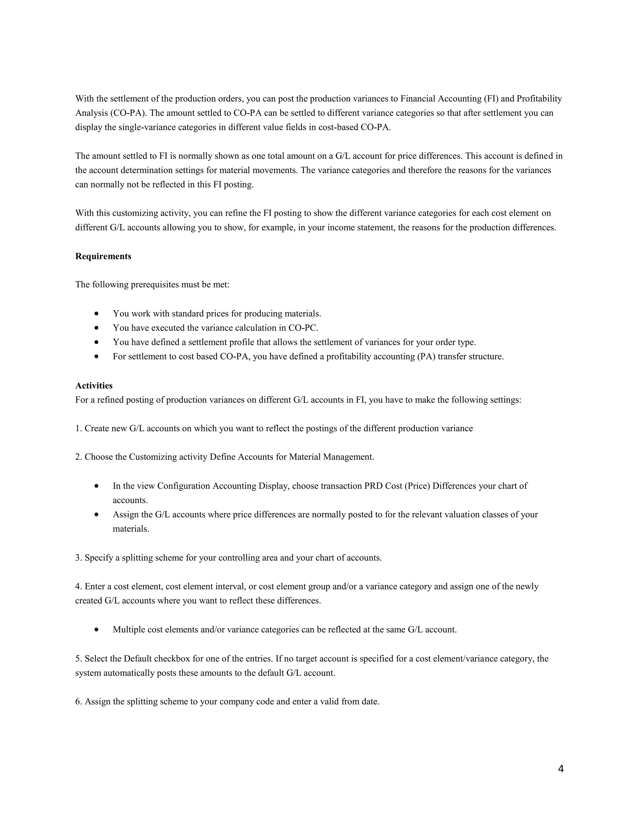 Copa in sap simple finance | PDF