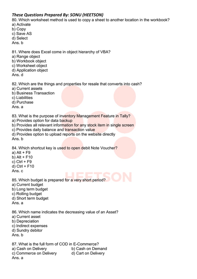 NIMI COPA Question Bank Mock Test App MCQ | PDF