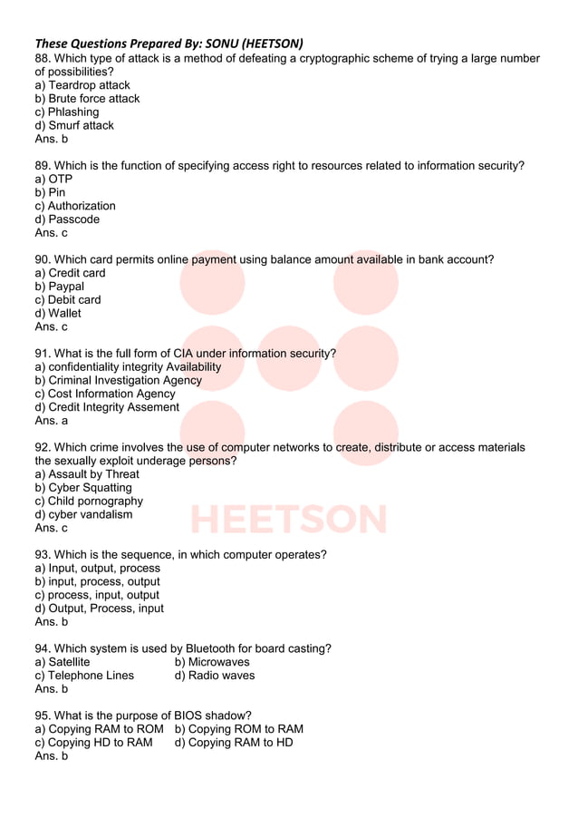 NIMI COPA Question Bank Mock Test App MCQ | PDF