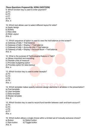 NIMI COPA Question Bank Mock Test App MCQ | PDF