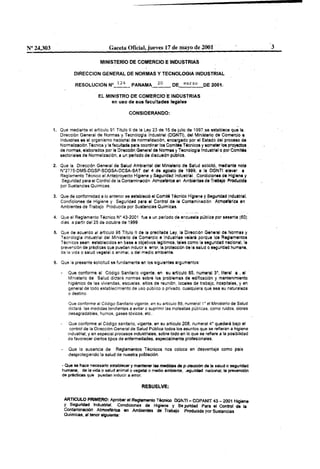 Copanit 43 2001sobresustanciasquimicas | PDF