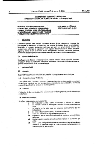 Copanit 43 2001sobresustanciasquimicas | PDF