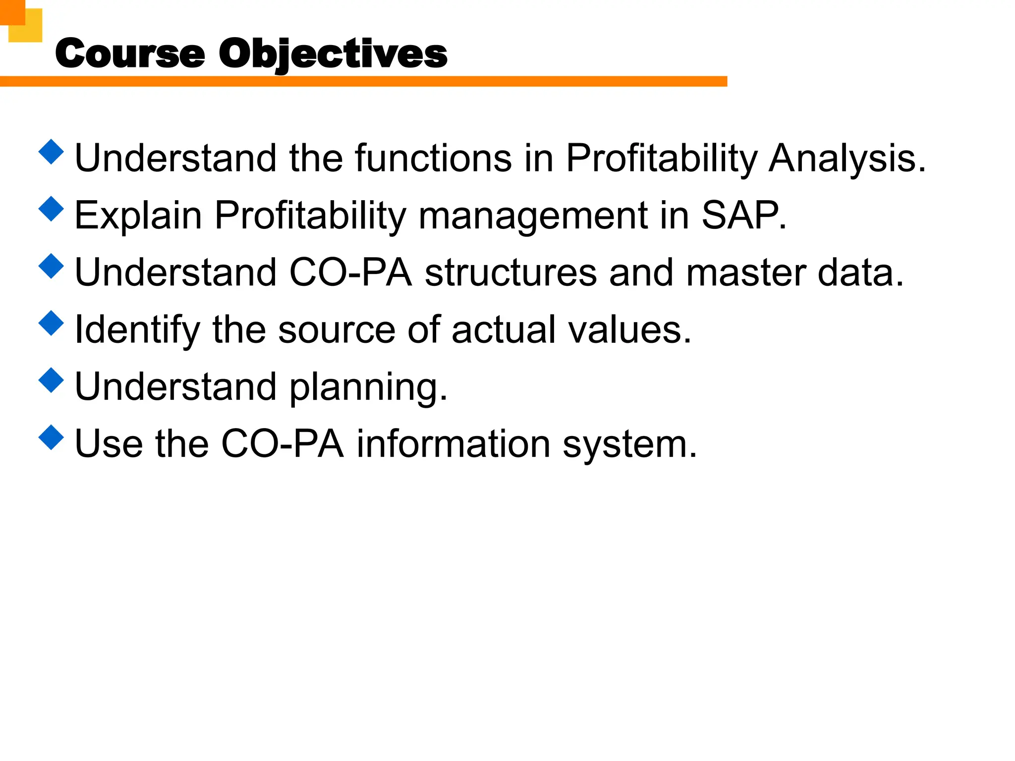 CO PA PowerPoint.ppt (SAP COPA is a subg | PPT