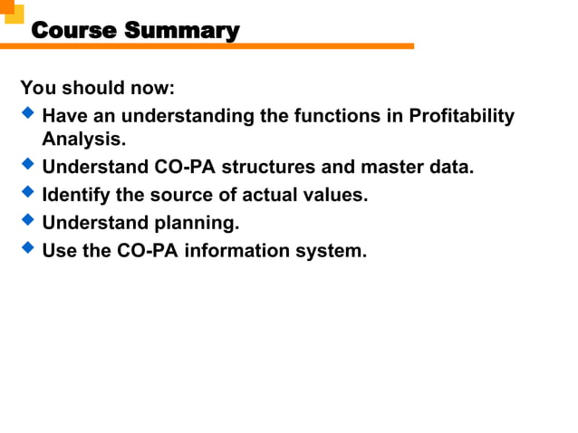 CO PA PowerPoint.ppt (SAP COPA is a subg | PPT