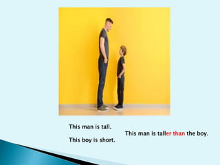 Comparative adjectives presentation/ 3 Grade | PPTX