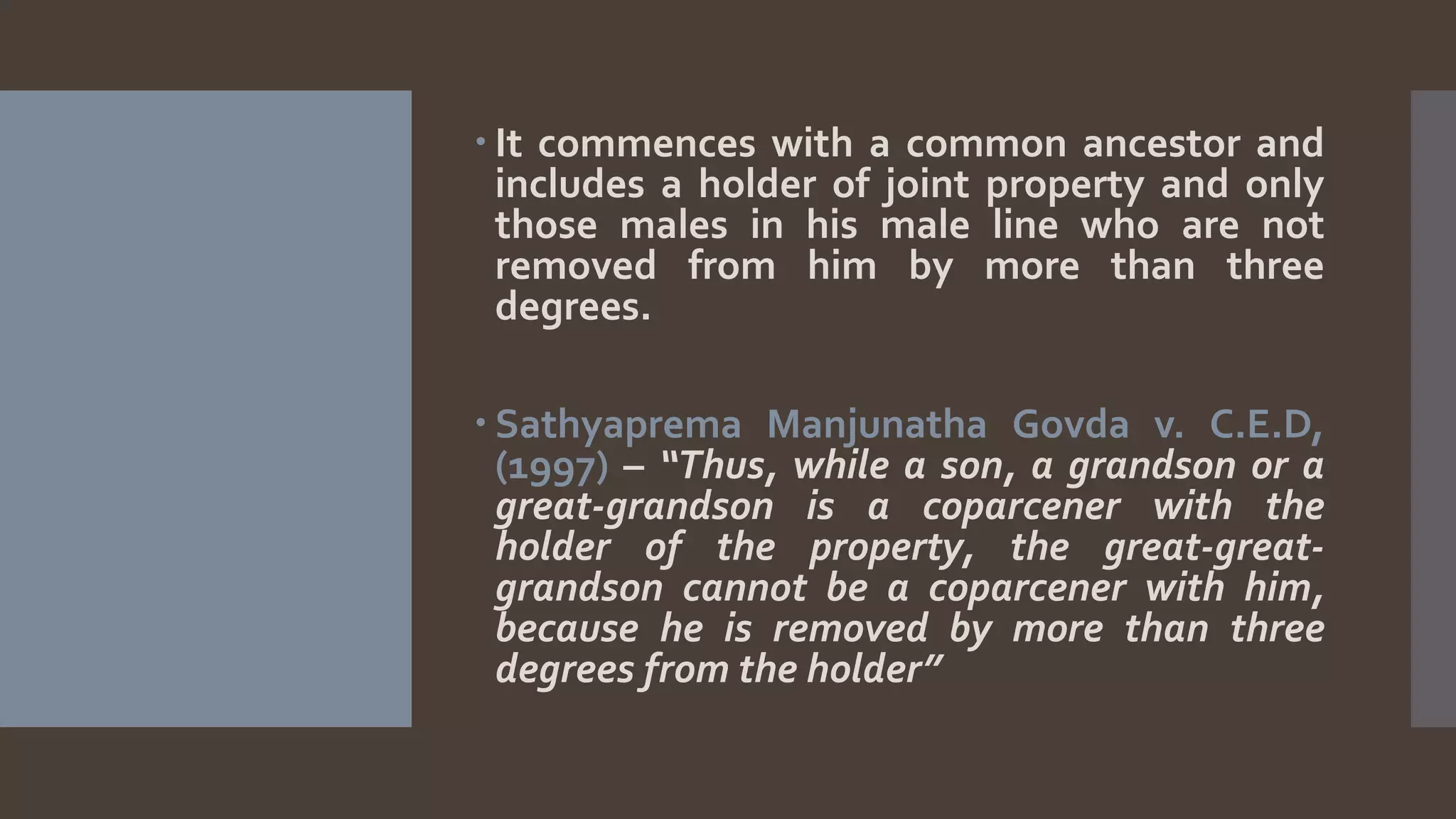 Coparcenary in Hindu Law | PPTX