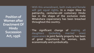 Coparcenary in Hindu Law | PPTX