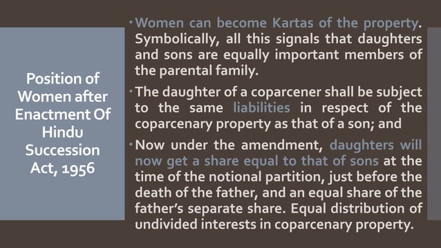 Coparcenary in Hindu Law | PPTX