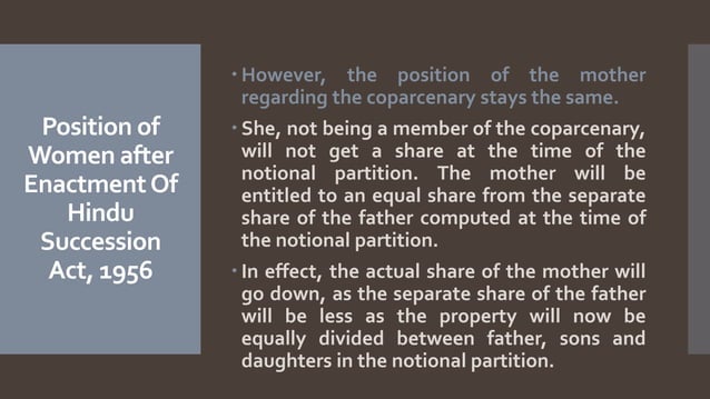 Coparcenary in Hindu Law | PPTX