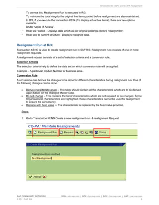 Copa realignment | PDF | Business Accounting & Finance | Business