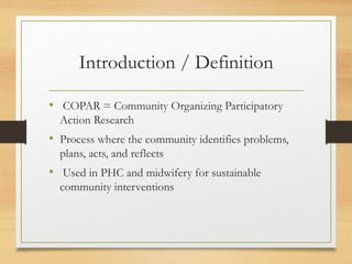COPAR_Midwifery_Lecture.primary health care | PPTX