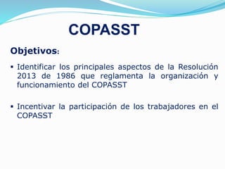 COMITÉ PARITARIO DE SEGURIDAD Y SALUD EN EL TRABAJO | PPTX