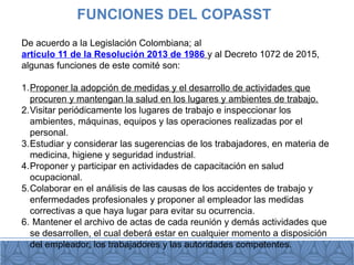COMITE PARITARIO DE SEGURIDAD Y SALUD EN EL T | PPTX