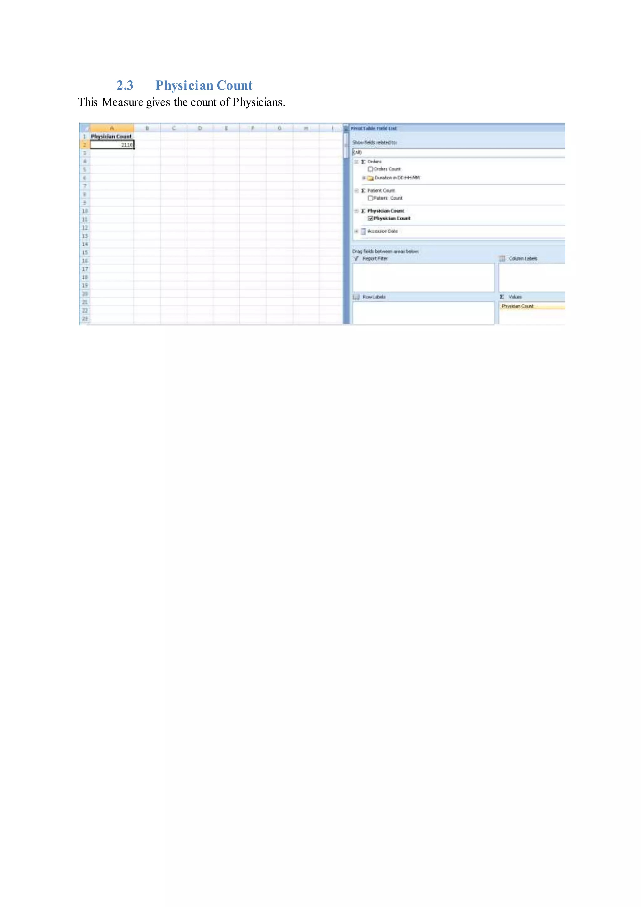 SSAS Cube Document(Health Care Sector) | PDF