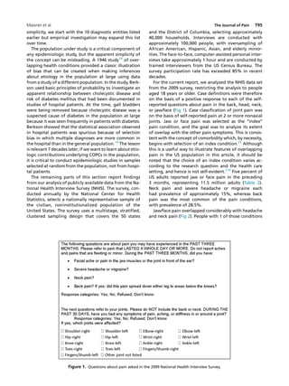 Chronic Overlapping Pain Conditions | PDF
