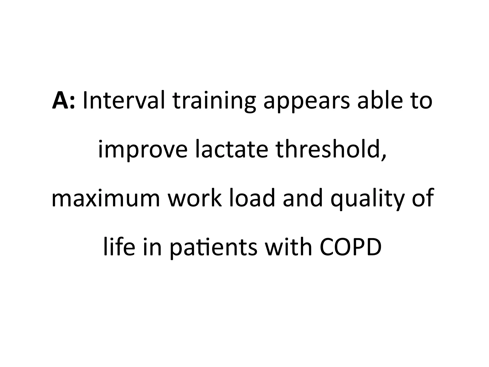 What Is COPD? Summary, Exercise & Guidelines | PDF