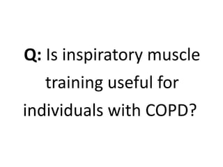 What Is COPD? Summary, Exercise & Guidelines | PDF