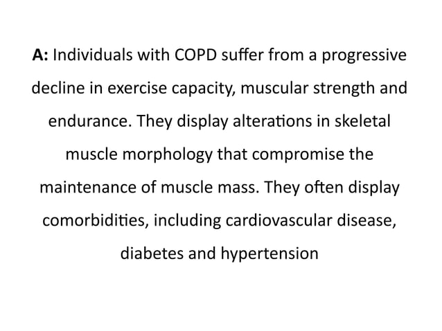 What Is COPD? Summary, Exercise & Guidelines | PDF | Lung and ...