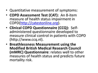 COPD AND ICU MANAGEMENT : DR DEVAWRAT BUCHE | PPTX