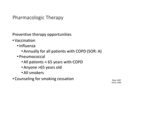 Pharmacotherapy of Chronic Obstructive Pulmonary Disease (COPD) | PPTX